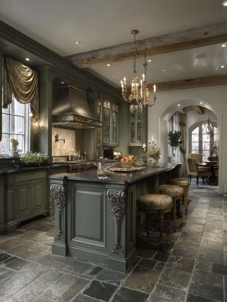 35 of the Ultimate Trending Green Parisian Chic Kitchen Designs for ...