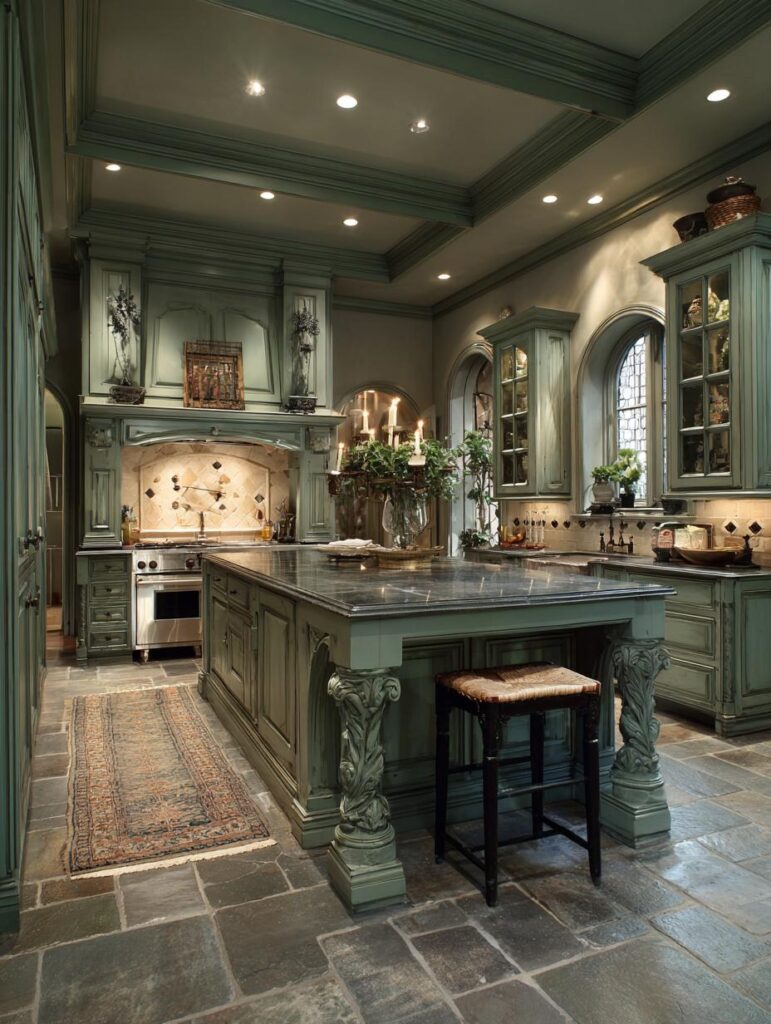 35 of the Ultimate Trending Green Parisian Chic Kitchen Designs for ...