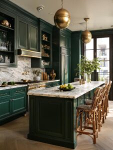 35 of the Ultimate Trending Green Parisian Chic Kitchen Designs for ...