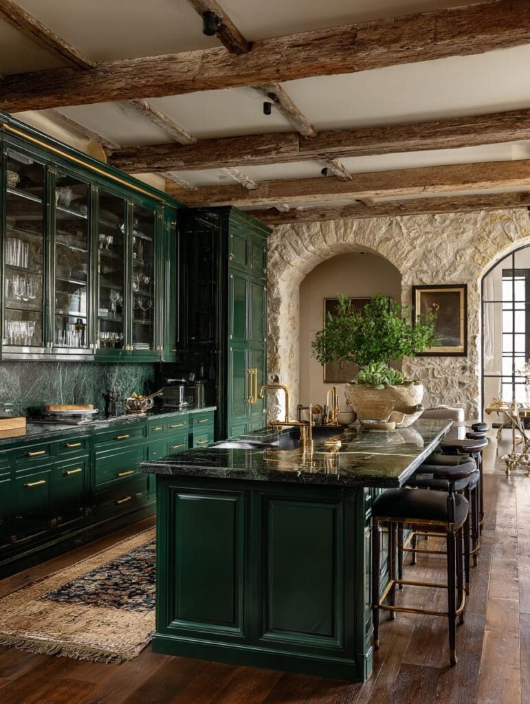 35 of the Ultimate Trending Green Parisian Chic Kitchen Designs for ...
