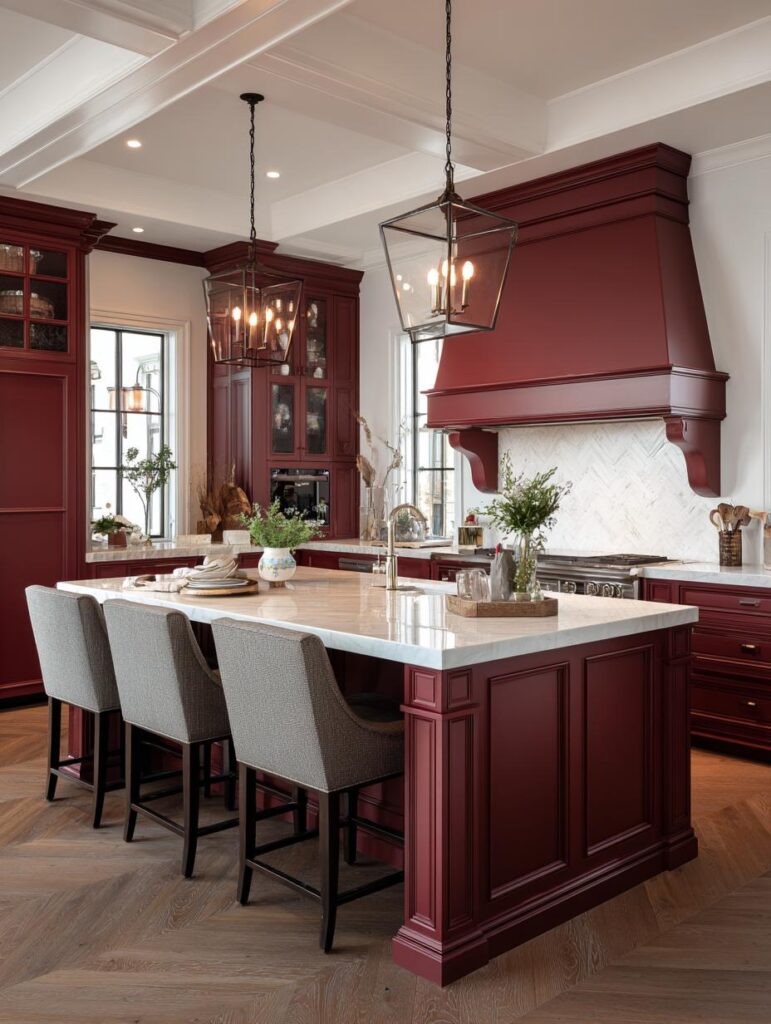 35 Top Trending Red Modern Farmhouse Kitchen Designs for 2026 – Home ...