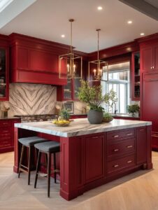 35 Top Trending Red Modern Farmhouse Kitchen Designs for 2026 – Home ...