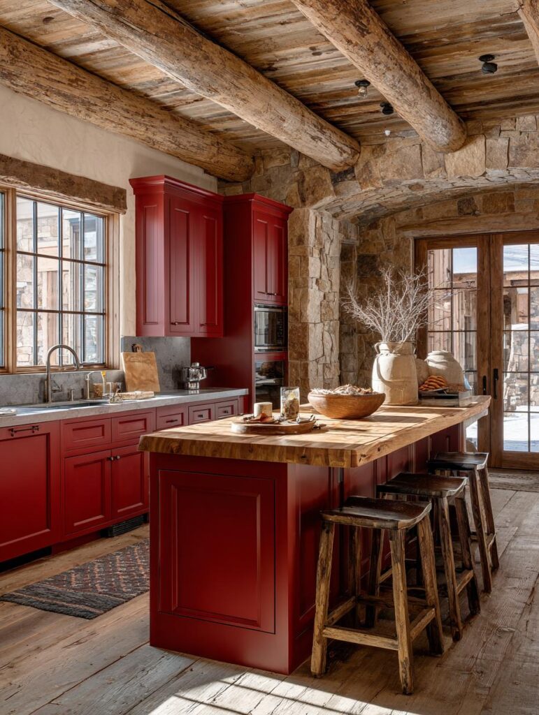 35 Top Trending Red Modern Farmhouse Kitchen Designs for 2026 – Home ...
