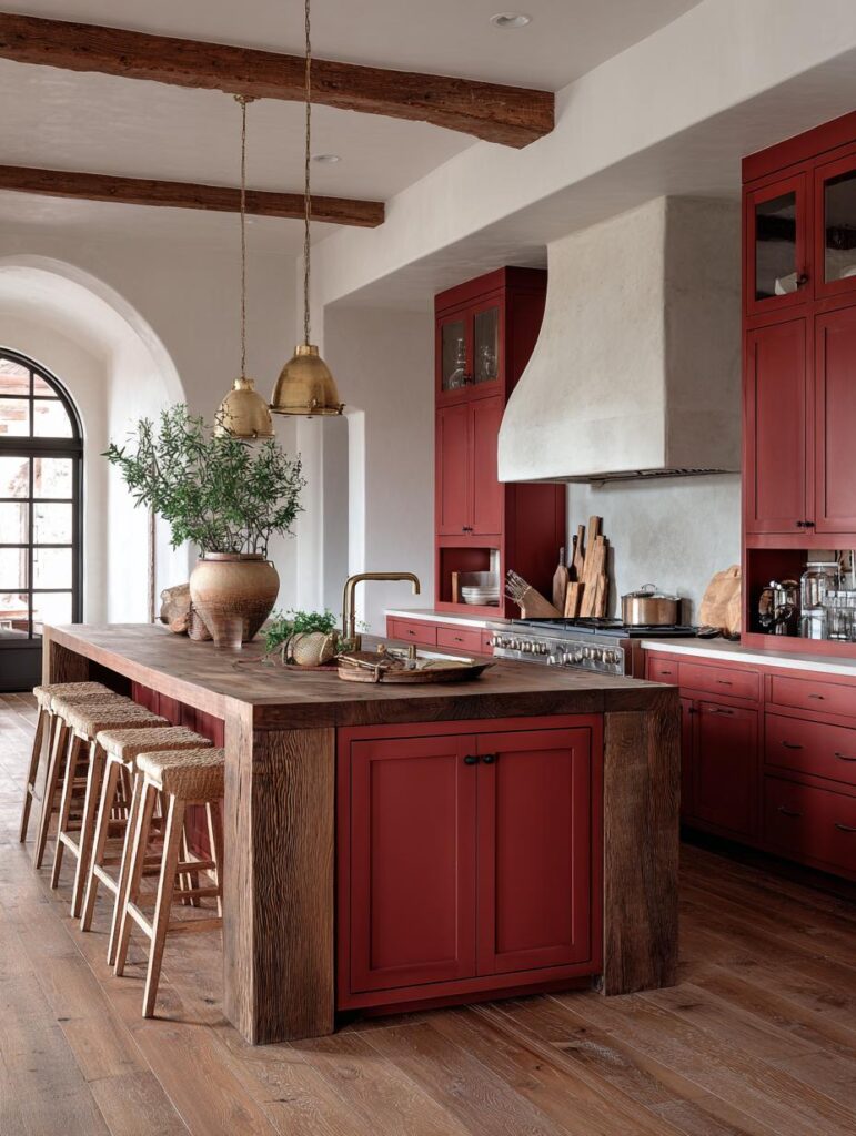 35 Top Trending Red Modern Farmhouse Kitchen Designs for 2026 – Home ...