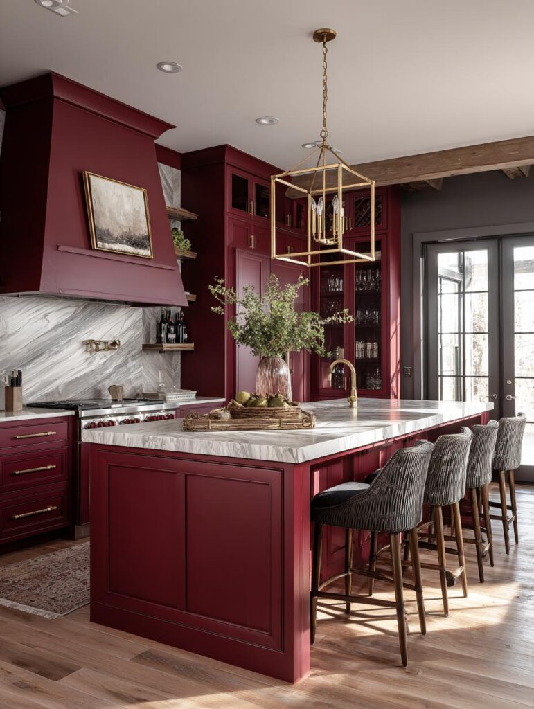 35 Top Trending Red Modern Farmhouse Kitchen Designs for 2026 – Home ...