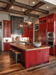 35 Top Trending Red Modern Farmhouse Kitchen Designs for 2026 – Home ...