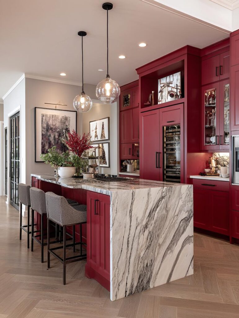 35 Top Trending Red Modern Farmhouse Kitchen Designs for 2026 – Home ...