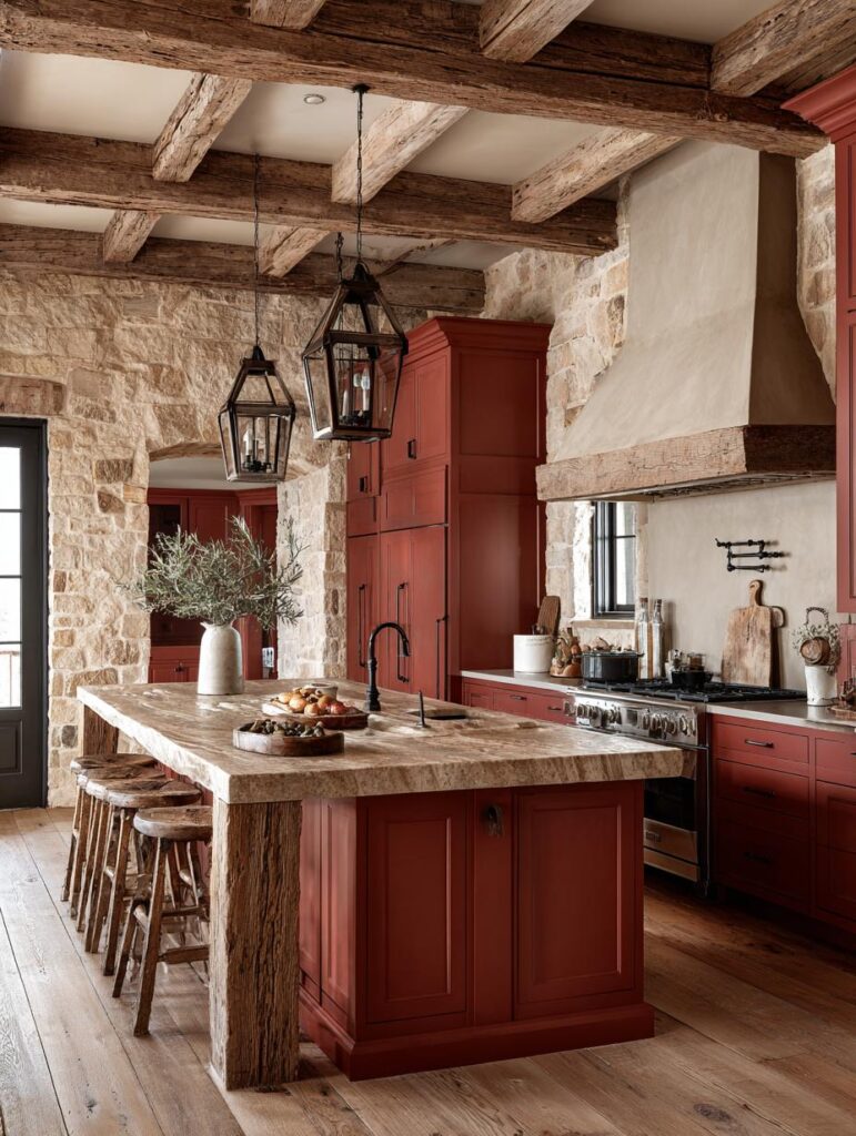 35 Top Trending Red Modern Farmhouse Kitchen Designs for 2026 – Home ...