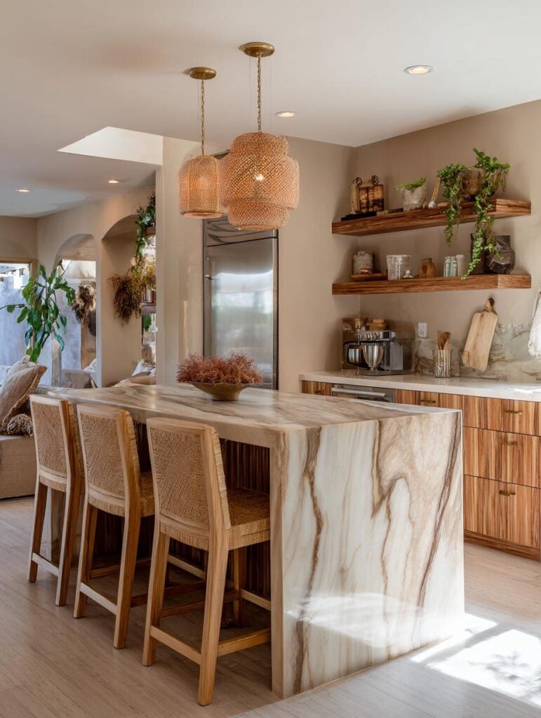33 Genius Small Boho-Style Kitchens for Homeowners Who Secretly Hate ...