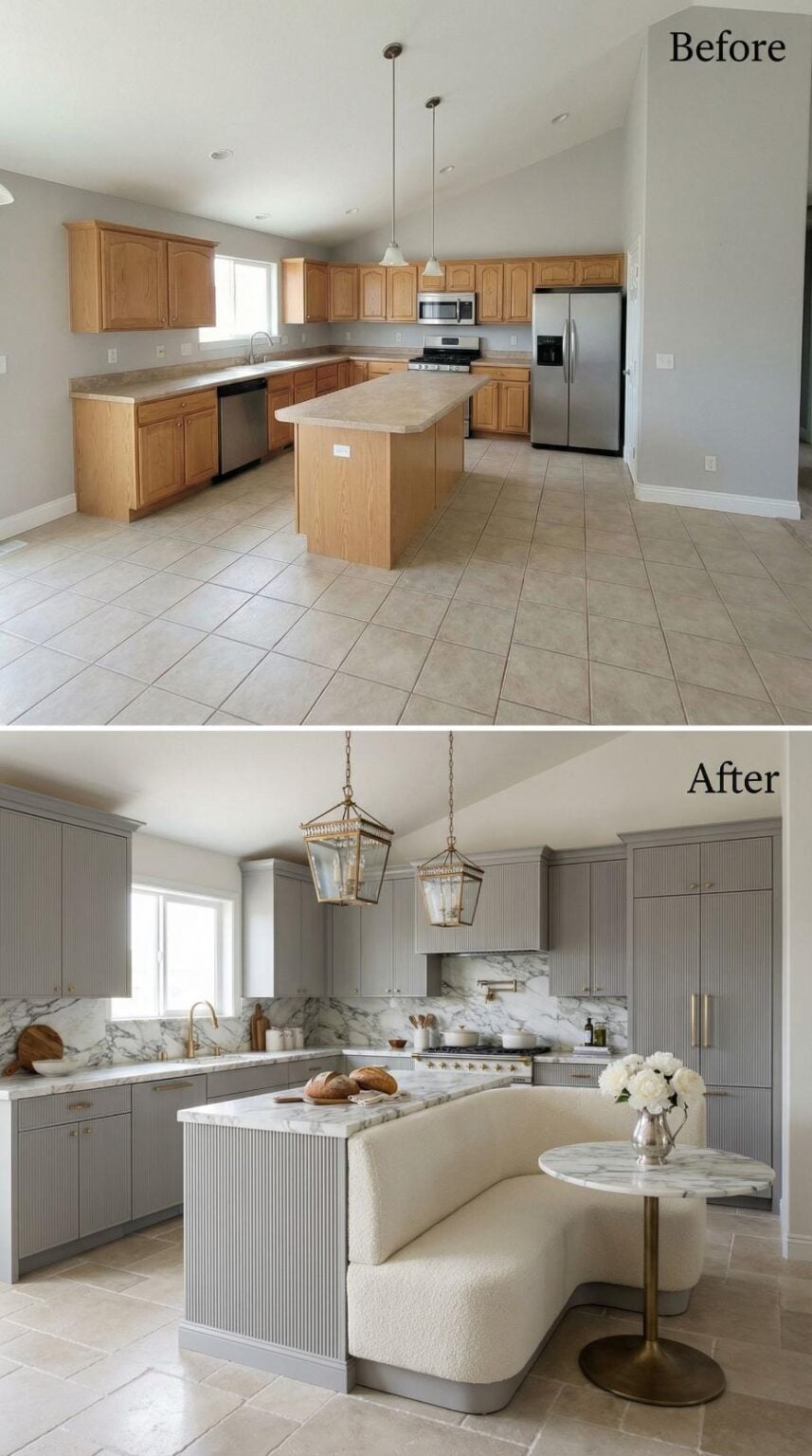 33 Before & After Kitchen Designs – From Boring Builder Grade to ...