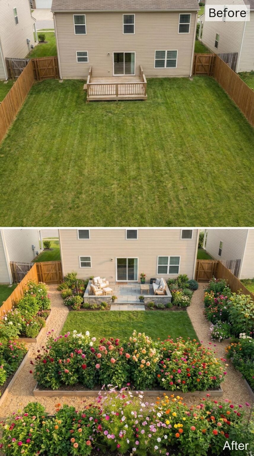 36 Genius Before & After Backyard Garden Makeovers – From Boring to ...