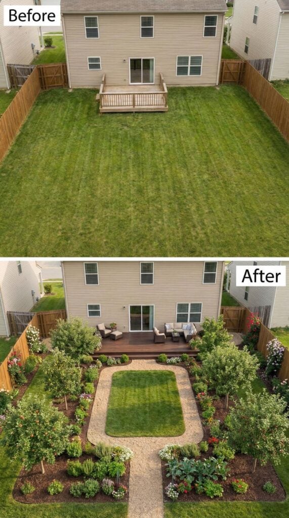 36 Genius Before & After Backyard Garden Makeovers – From Boring to ...