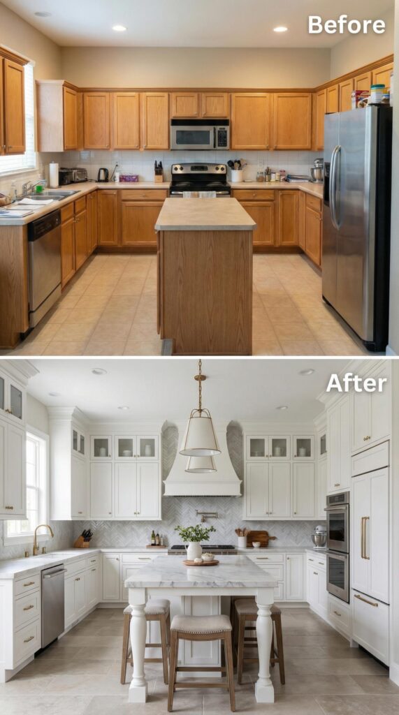 30 Before & After Kitchen: From Boring Builder Grade to $100,000+ Pure ...
