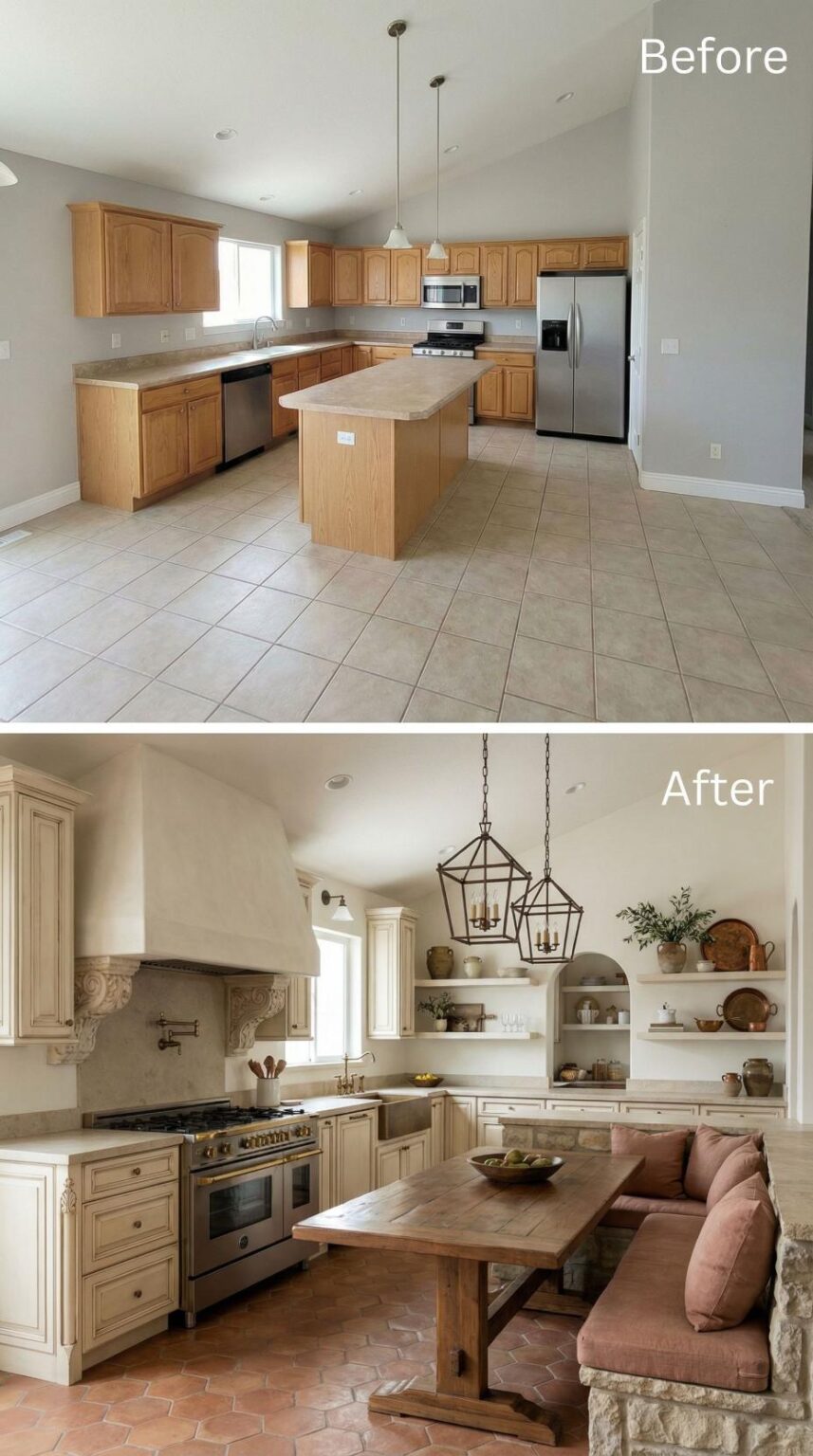 33 Before & After Kitchen Designs – From Boring Builder Grade to ...