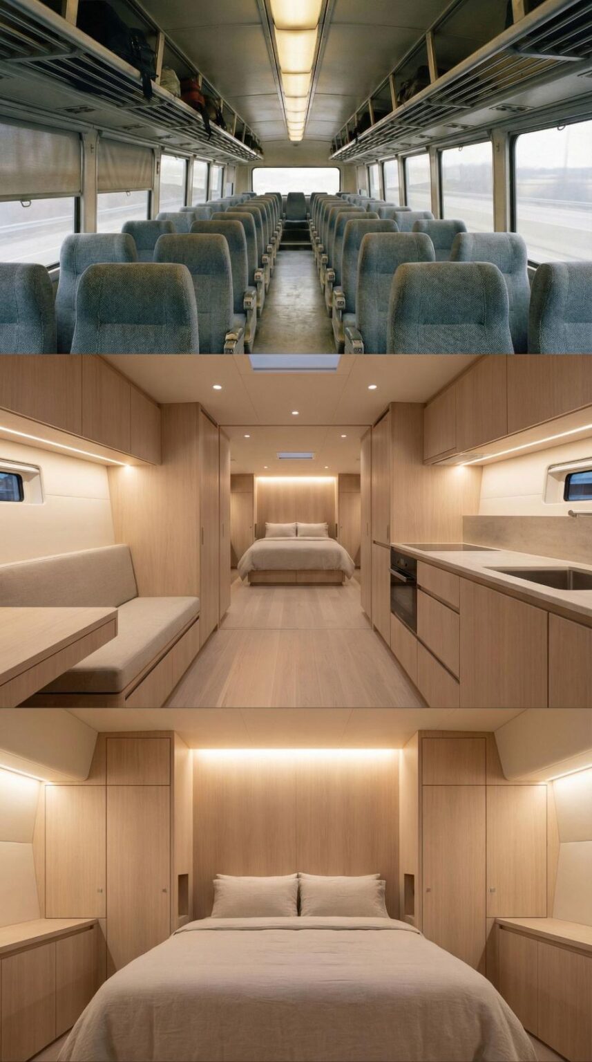 We Inherited an Old Greyhound Bus – These are the 35 Before & After ...