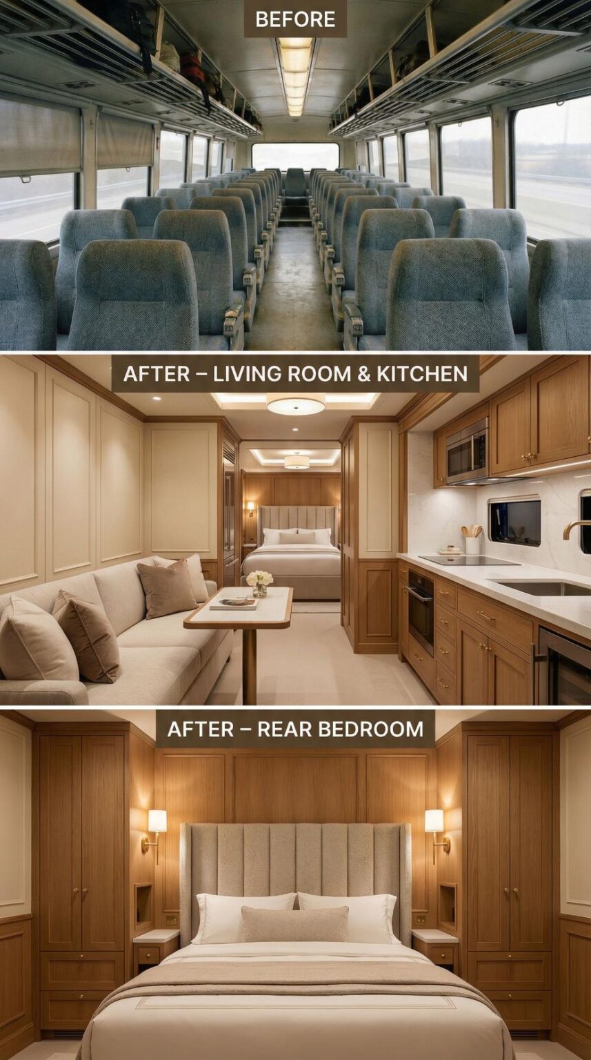 We Inherited an Old Greyhound Bus – These are the 35 Before & After ...