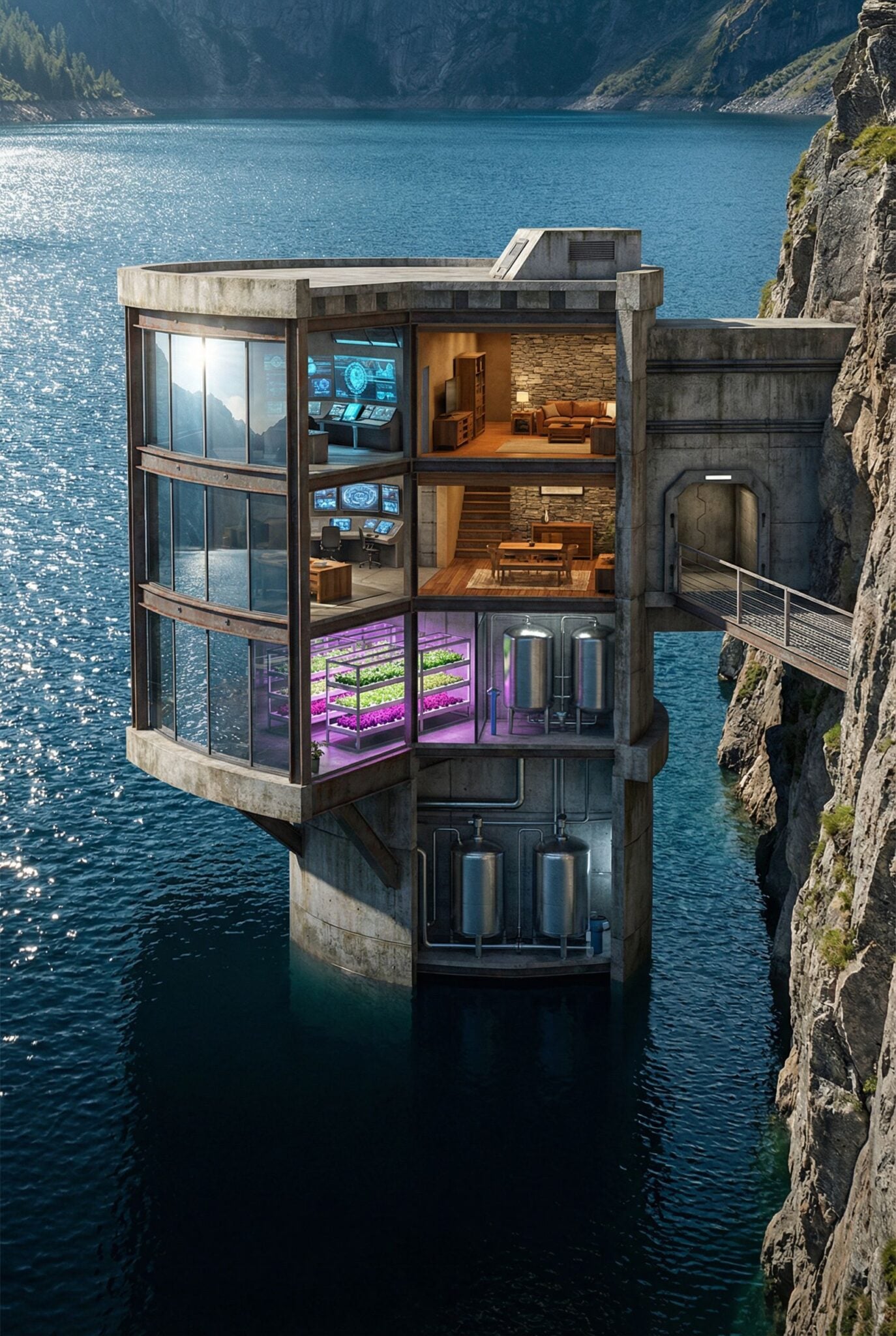 I Asked AI To Design 18 Different Bunker Designs for My Family to Live ...