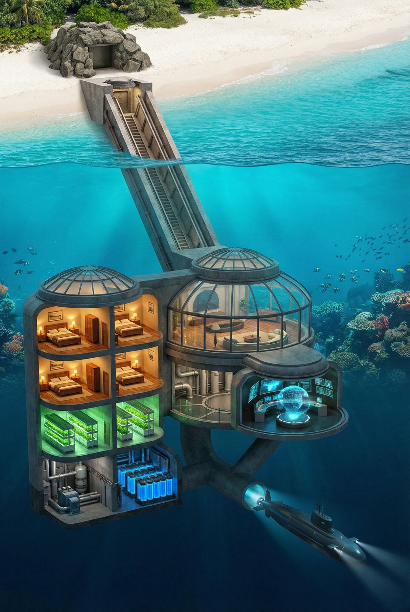 I Asked AI To Design 18 Different Bunker Designs for My Family to Live ...