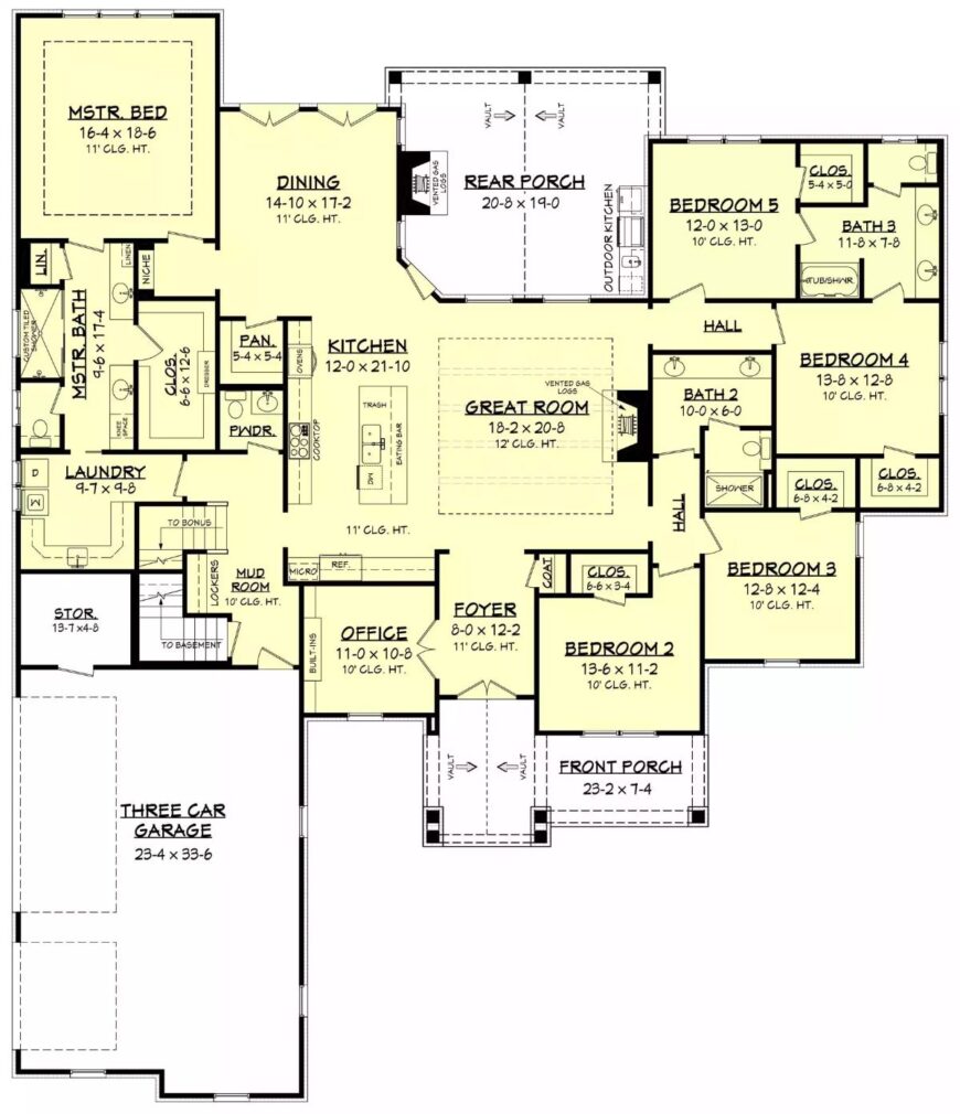 Farmhouse-Style 5-Bedroom Peach Grove Home with 3-Car Garage and Bonus ...