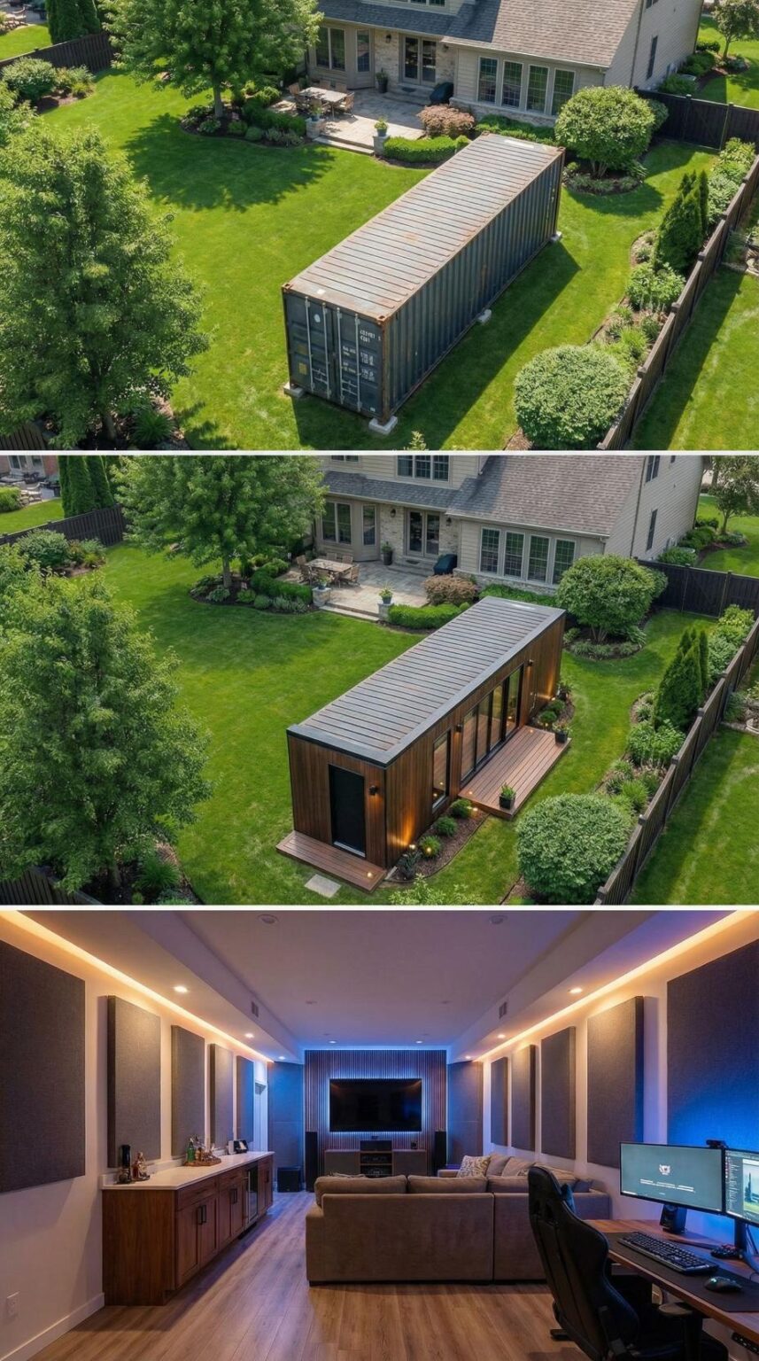 Family of Four Bought a 40' Shipping Container for Cheap. We Badly Need ...