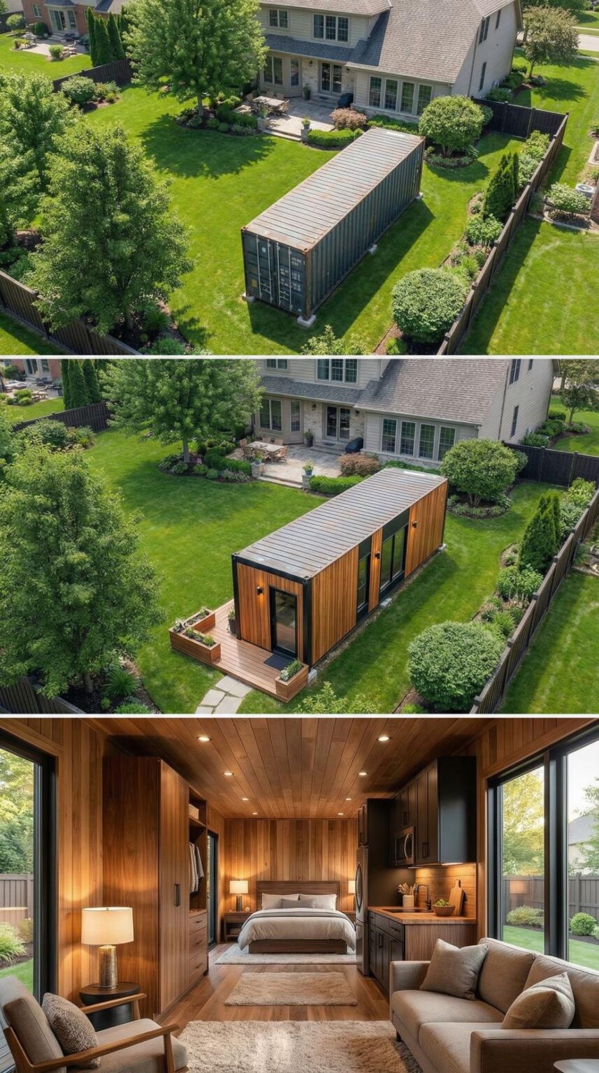 Family of Four Bought a 40' Shipping Container for Cheap. We Badly Need ...