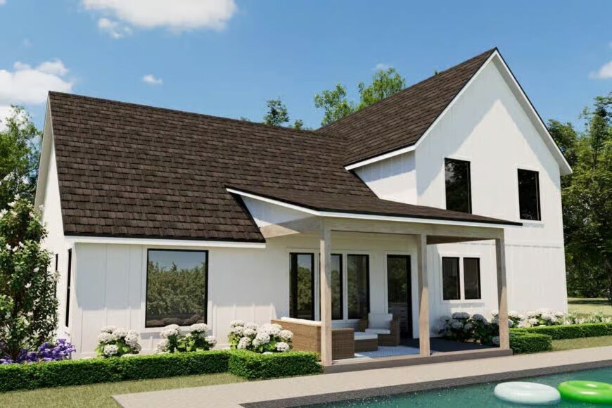 Transitional 4-Bedroom Cottage with Loft and Dual Porches (Floor Plan ...