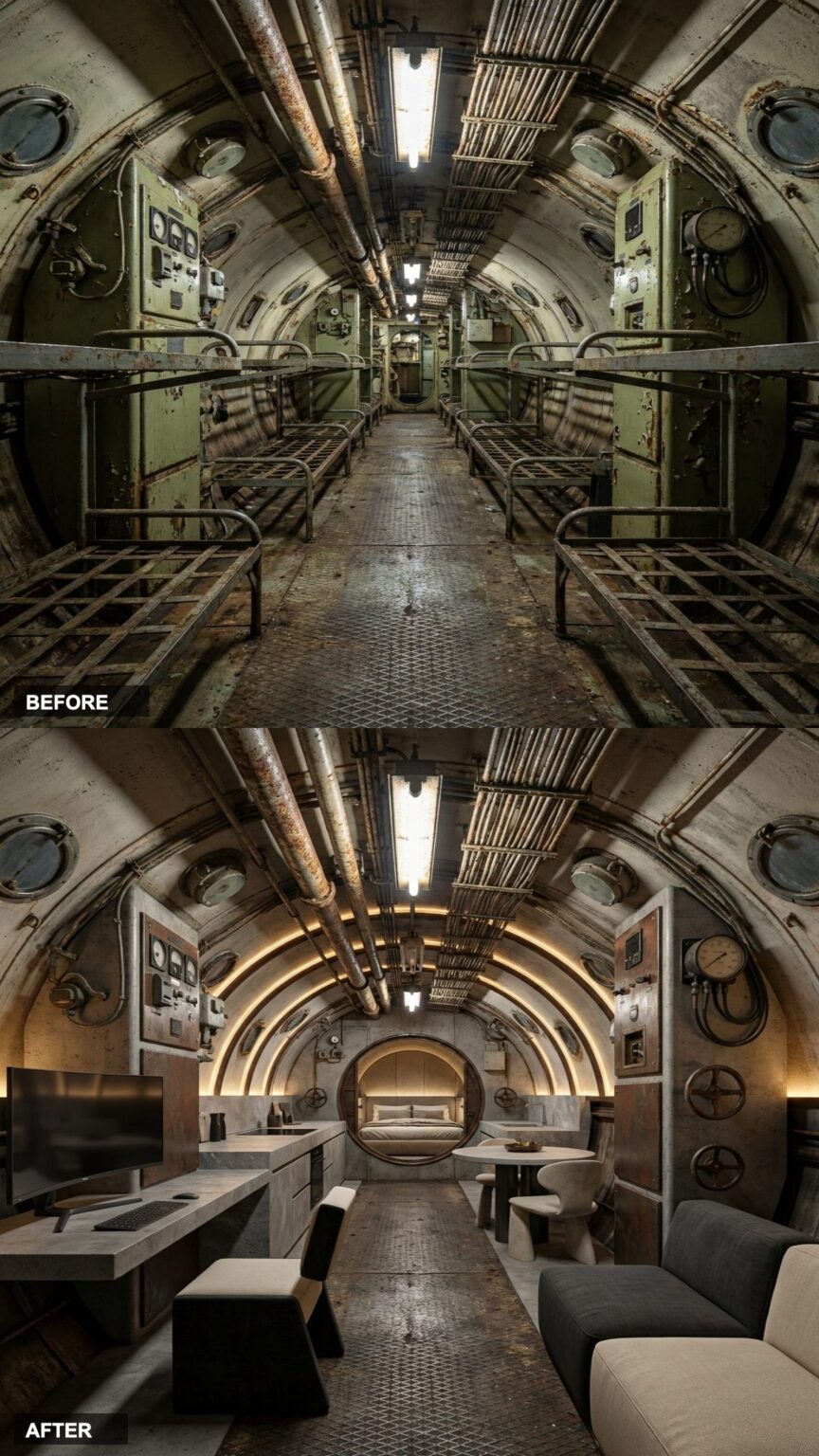 30 Ways to Live Inside a Submarine: From Dilapidated Military Submarine ...
